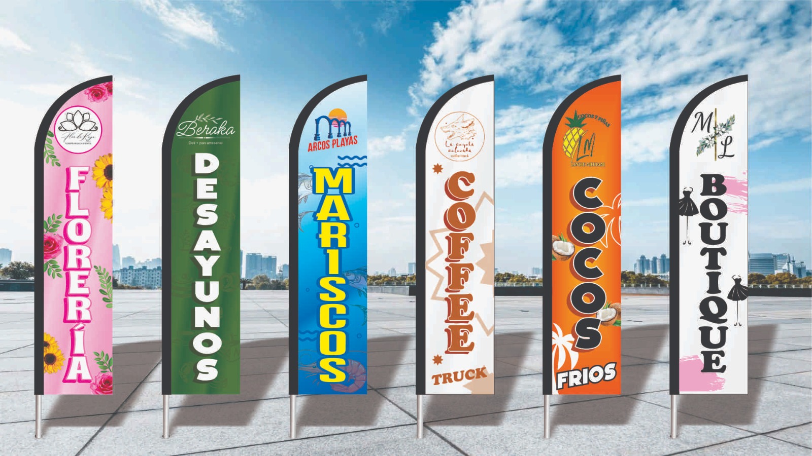 Banderas publicitarias personalizadas en Ensenada ️